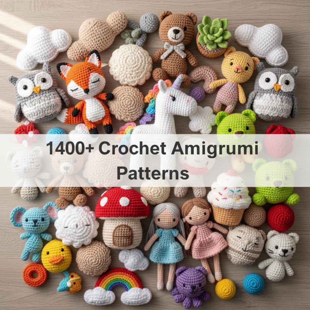 ULTIMATE 1400+ Amigurumi Crochet Patterns Mega Bundle PDF | Massive ...
