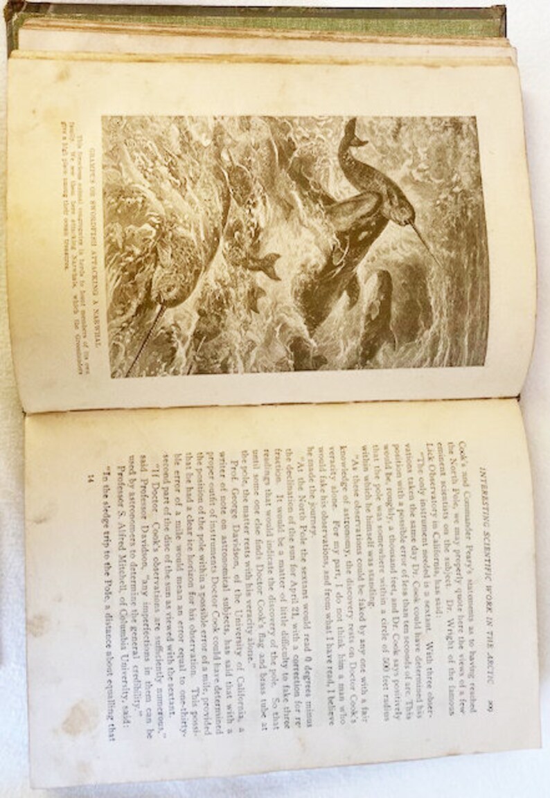 Finding the North Pole by Cook and Perry 1909 Hardbound | Etsy