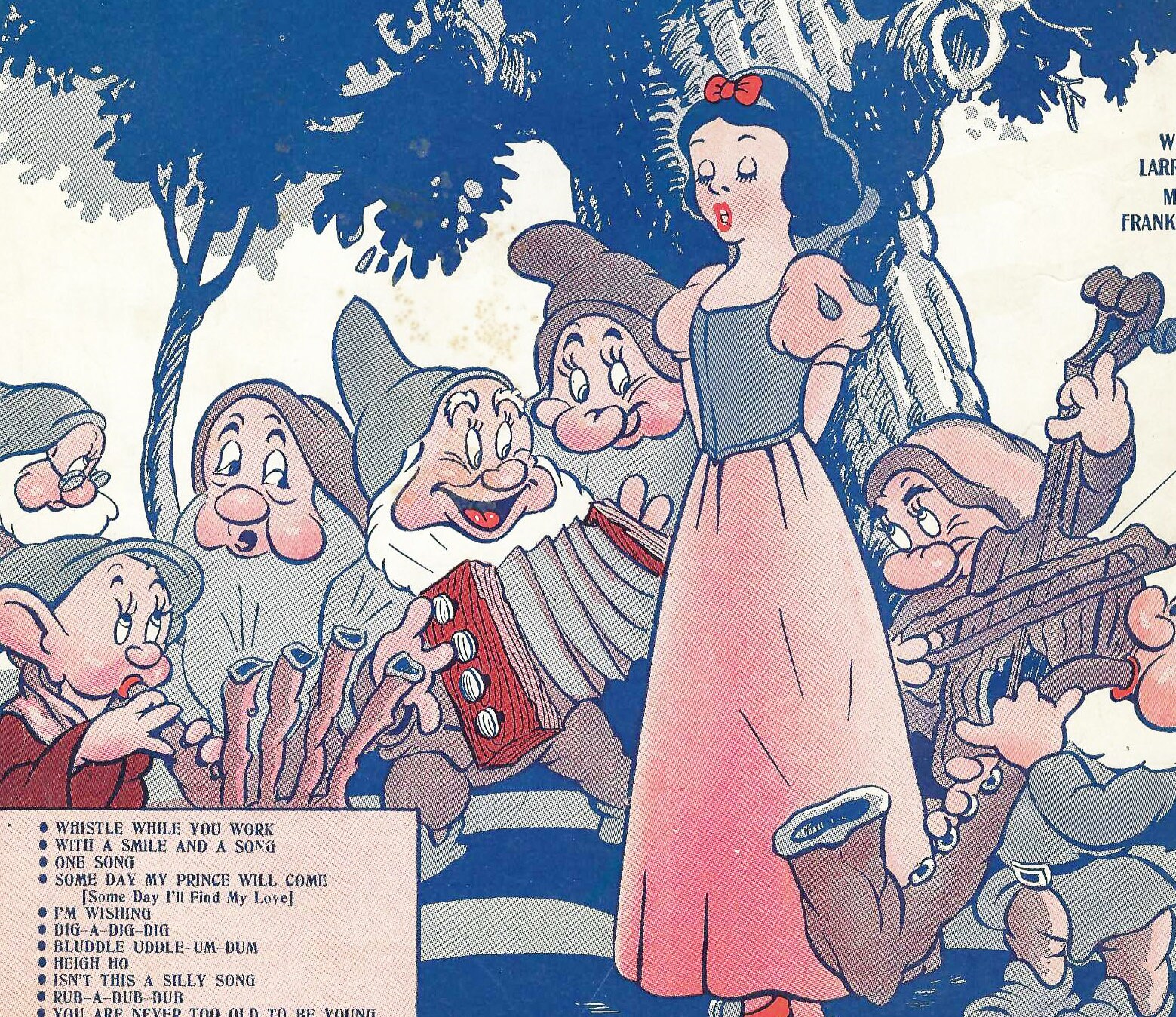 Disney Original Sheet Music 1939 "whistle While Your Work" - Etsy