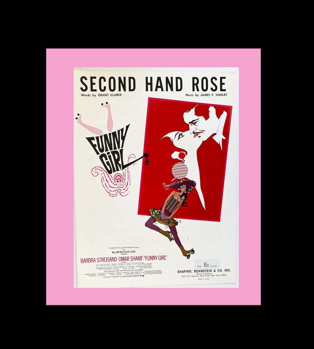 Second Hand Rose. Vintage Sheet Music . Funny Girl 1921 Barbara ...