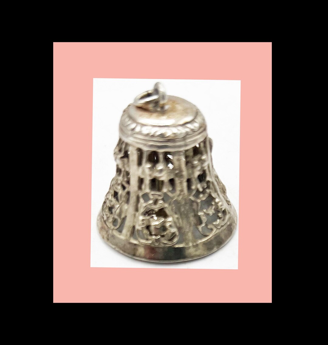 Cini Sterling Silver Little Bell Pendant. Signed. - Etsy