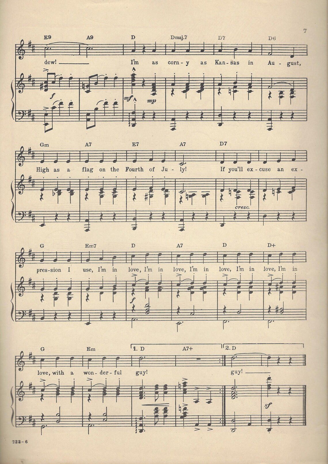 Vintage Sheet Music a Wonderful Guy From South - Etsy