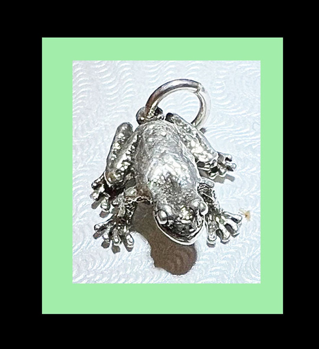 Frog Charm Silver, 3 Dimensional Vintage - Etsy