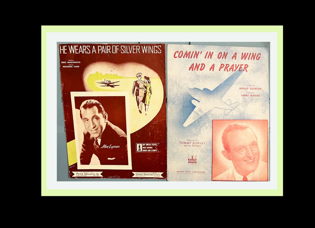 WW2 Aviation Hit Songs - Vintage Sheet Music 1940's - Etsy