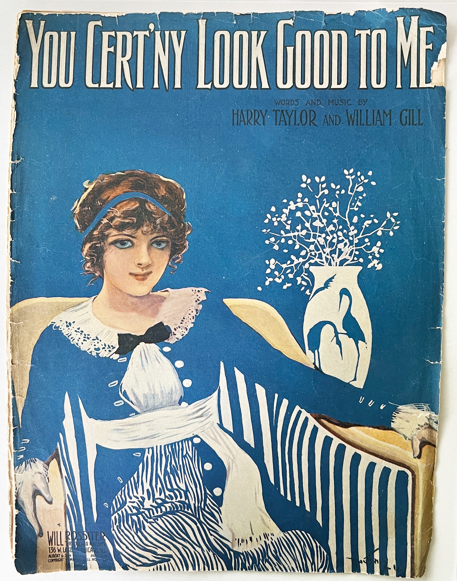 Vingate Sheet Music 1912 "you Cert'ny Look Good to Me" Large Format 10 ...