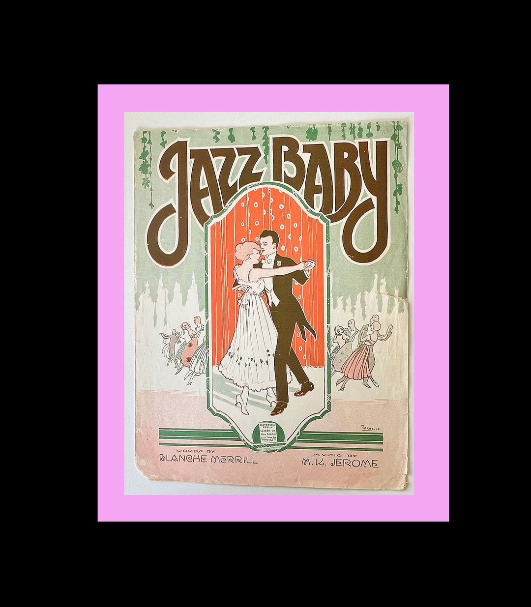 Sheet Music 1919. Jazz Baby. Cover Artist Barbelle - Etsy