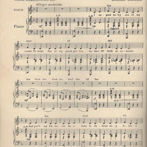 Vintage Sheet Music "a Wonderful Guy" From South Pacific 1949. Very ...