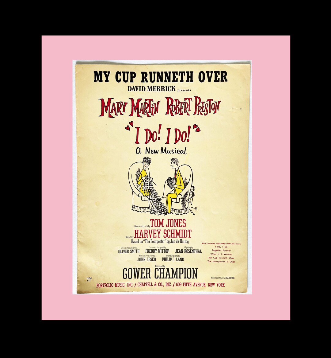 Mary Martin Vintage Sheet Music 1966 "my Cup Runneth Over" - Etsy