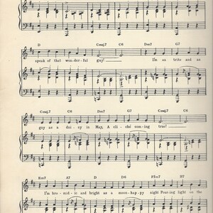 Vintage Sheet Music "a Wonderful Guy" From South Pacific 1949. Very ...