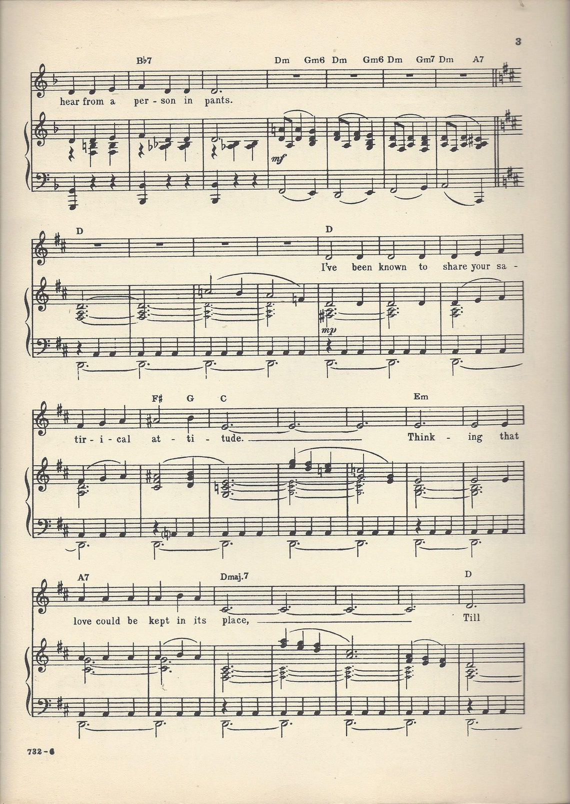 Vintage Sheet Music a Wonderful Guy From South Pacific 1949. Very Good ...