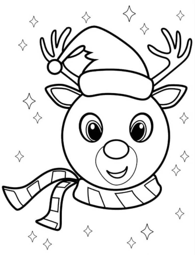 Christmas Coloring Pages for Kids Printable | Holiday Activity | Santa ...