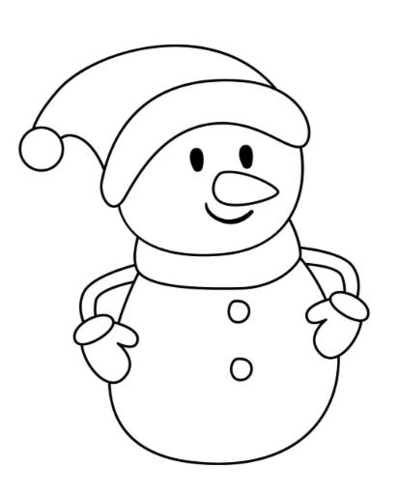 Christmas Coloring Pages for Kids Printable | Holiday Activity | Santa ...