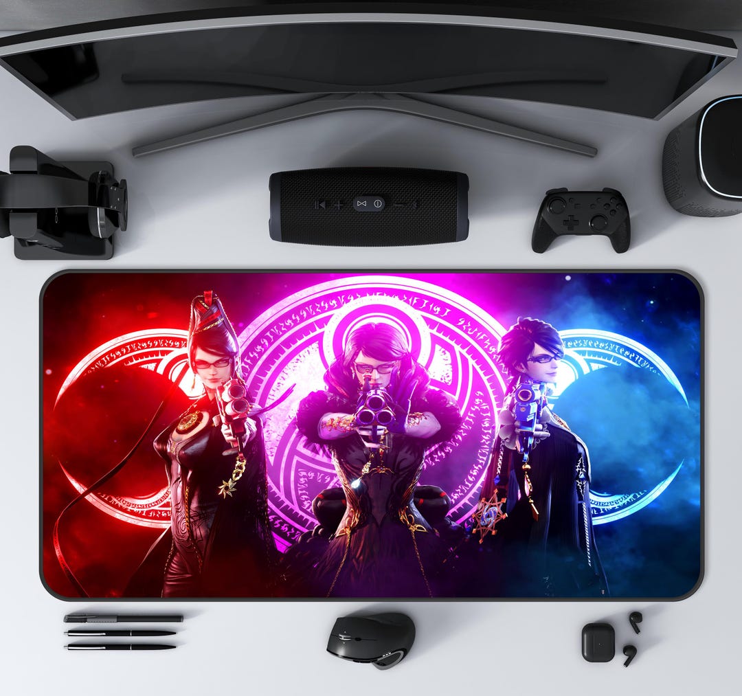 Bayonetta Mouse Pad | Cereza Gaming Desk Mat | Gamer Gift #2 - Etsy