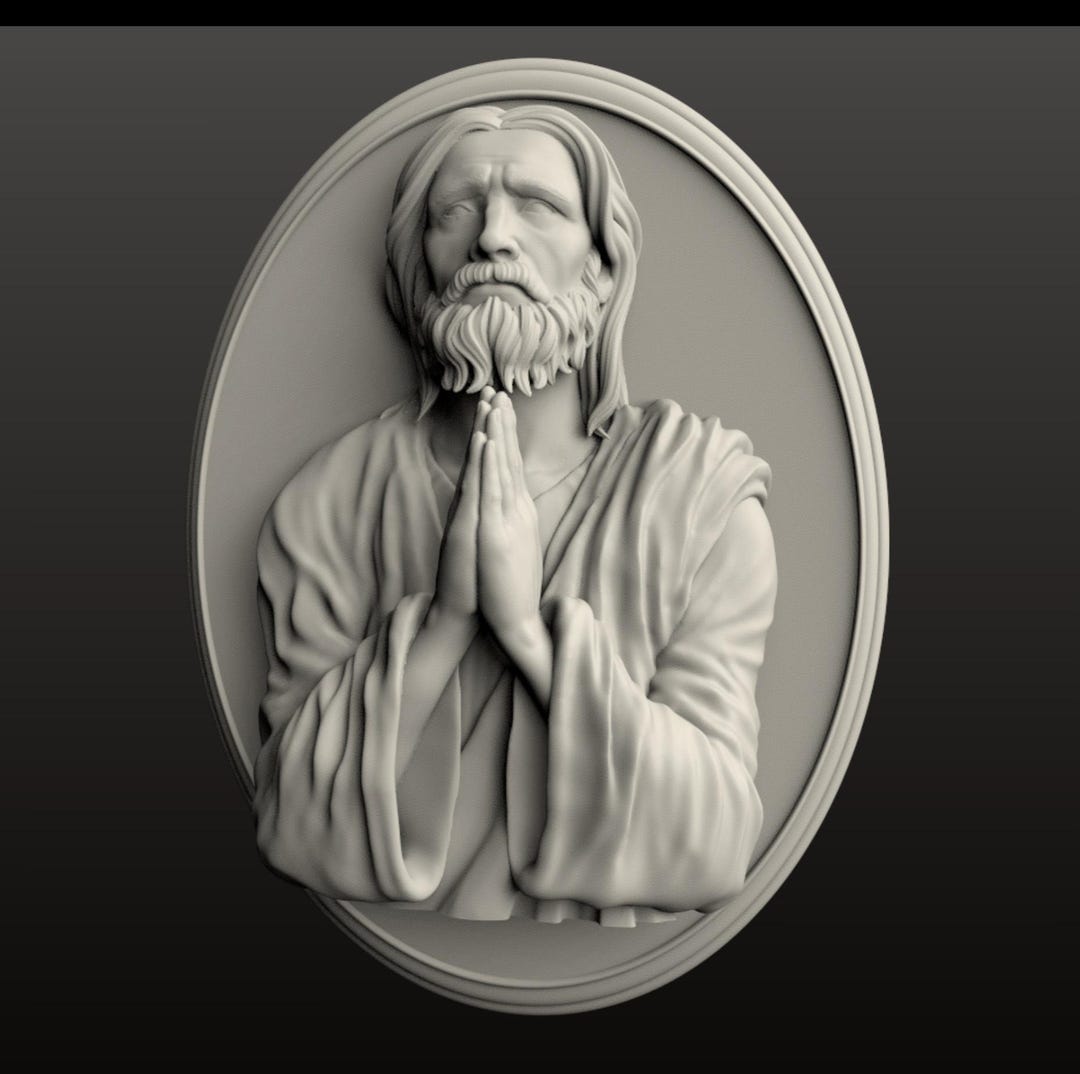 Jesus 3D Stl File Wall Art - Etsy