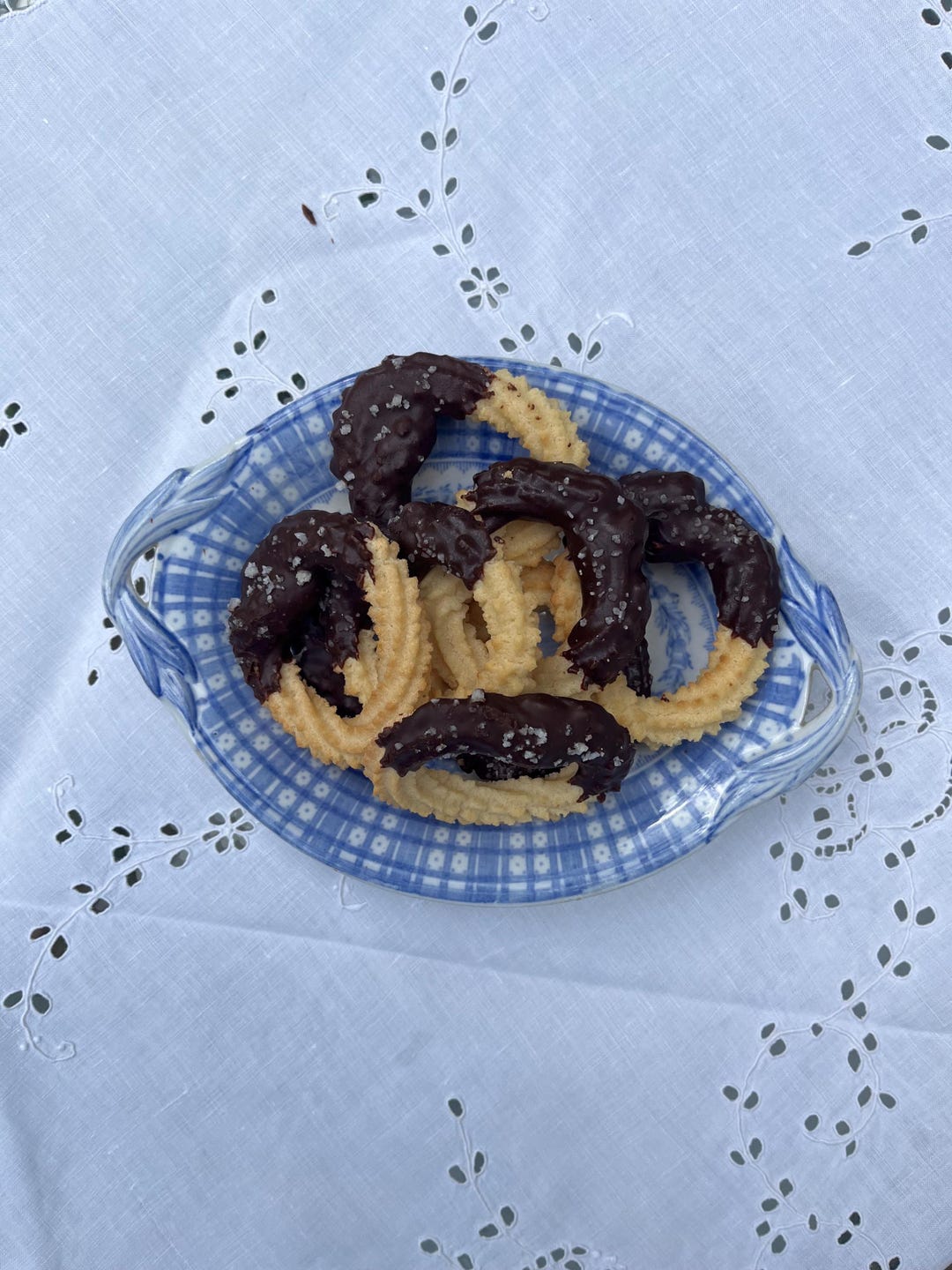 Chocolate-dipped Spritz Cookies - Etsy