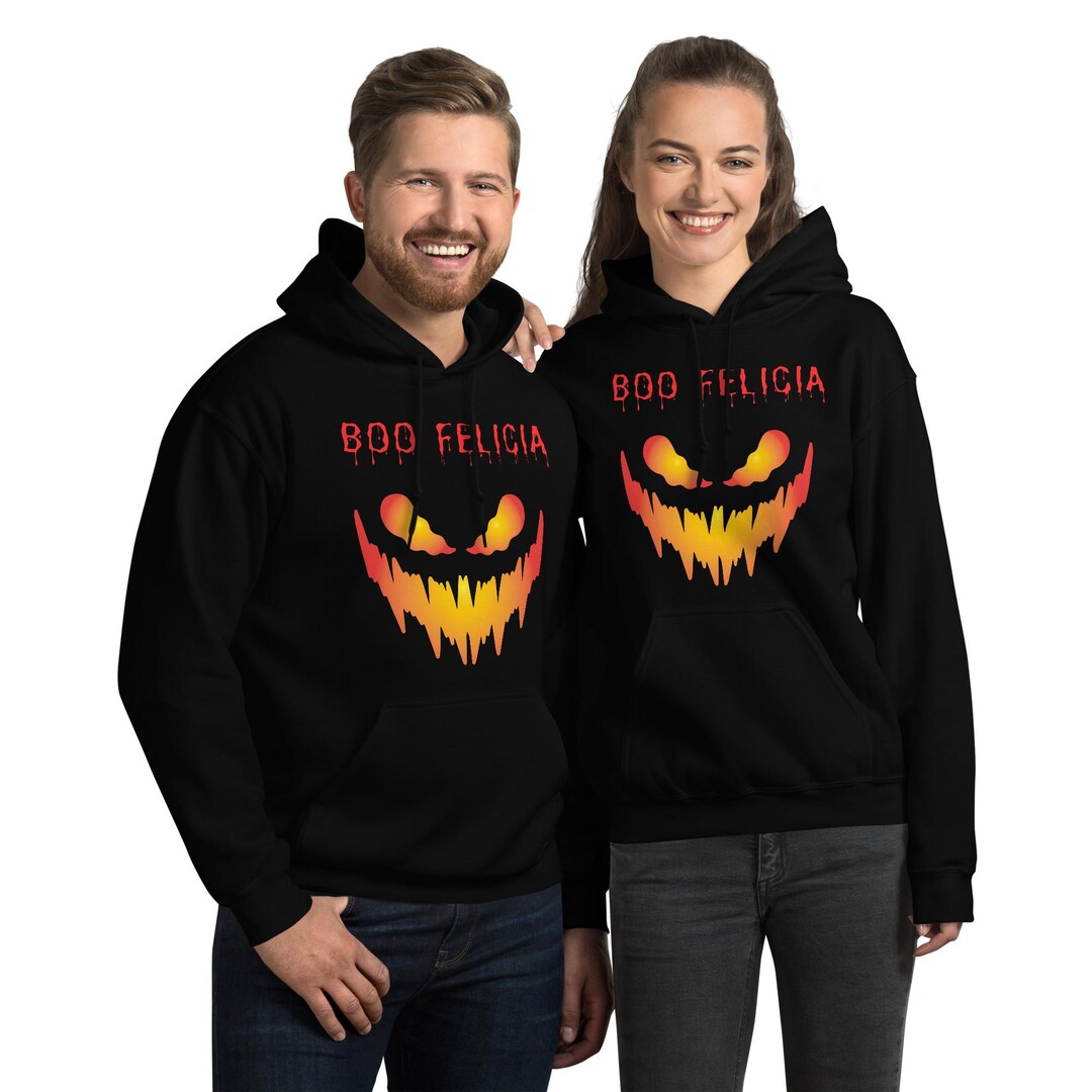 Boo Felicia Halloween Hoodie: Scary Pumpkin Unisex Sweatshirt - Etsy