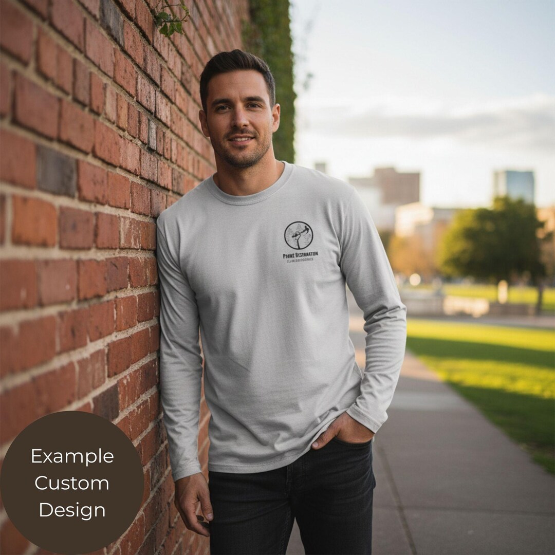Custom Long Sleeve Work Shirt | Personalized Name or Simple Design ...