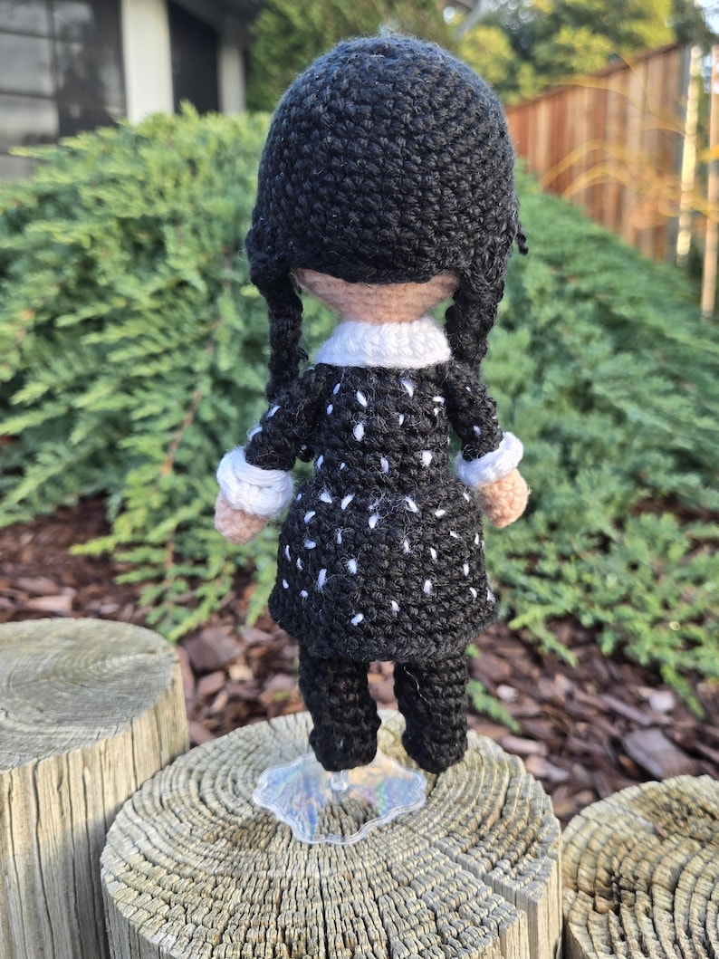 Amigurumis Crochet Wednesday Addams (merlina Addams) - Etsy