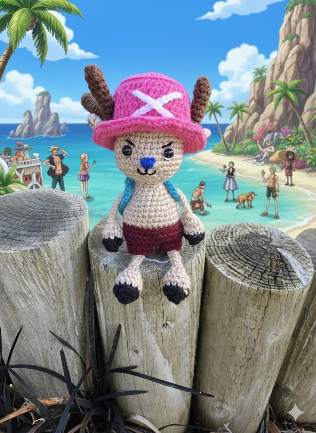Handmade Crochet Chopper, One Piece Character, Anime Character With His ...