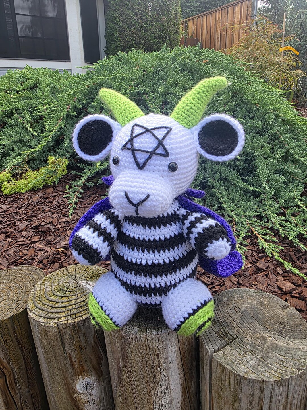 Crochet Baphomet Vampire Tender. - Etsy