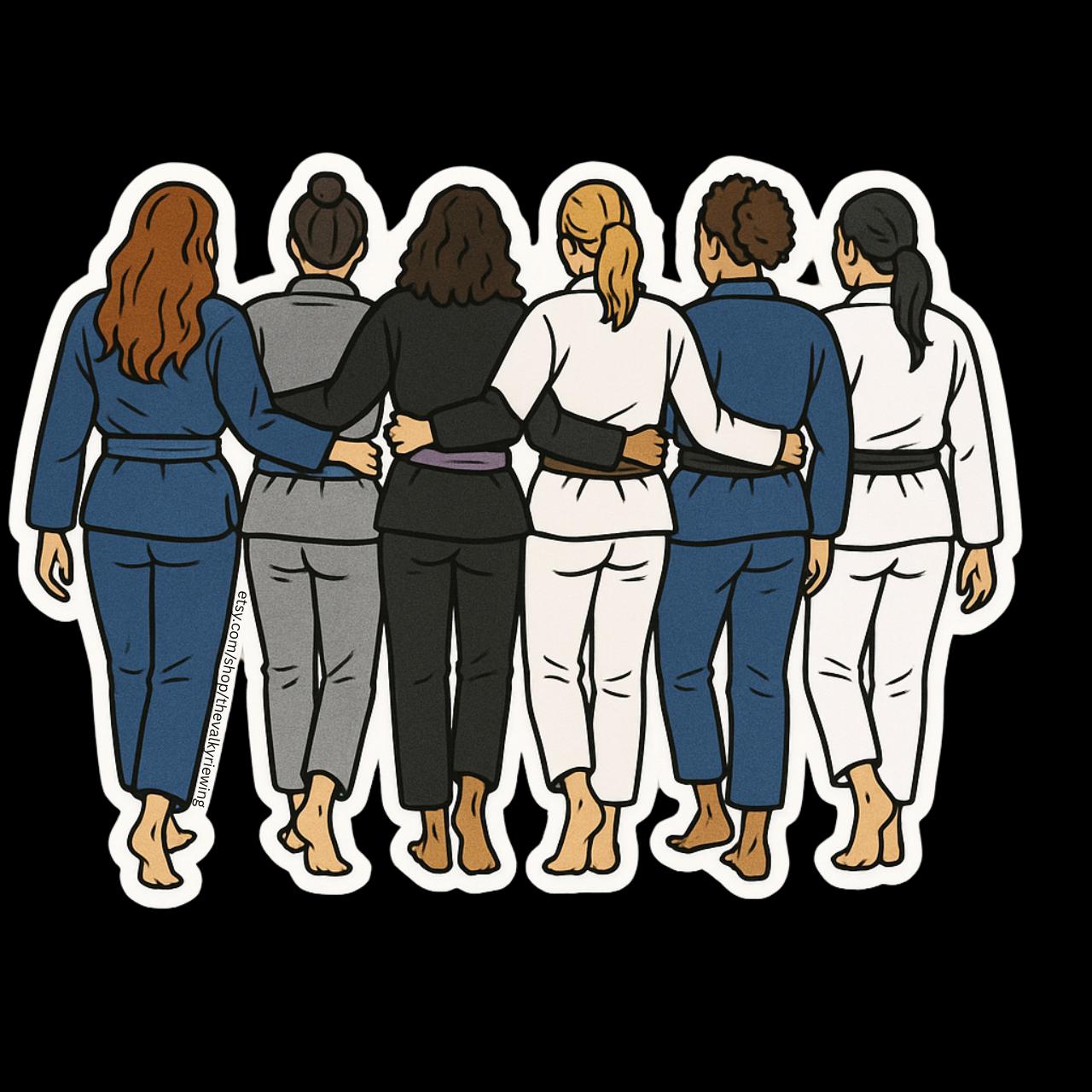 Women's WATERPROOF Jiu Jitsu Friendship Sticker Perfect for Laptops ...