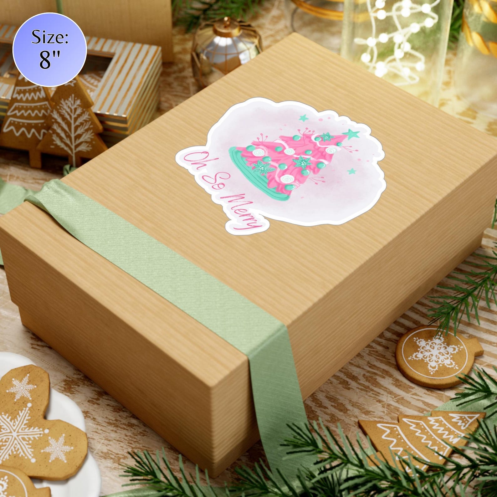 Whimsy Trees Sticker: Oh so Merry, Whimsical Christmas Holiday Vinyl ...