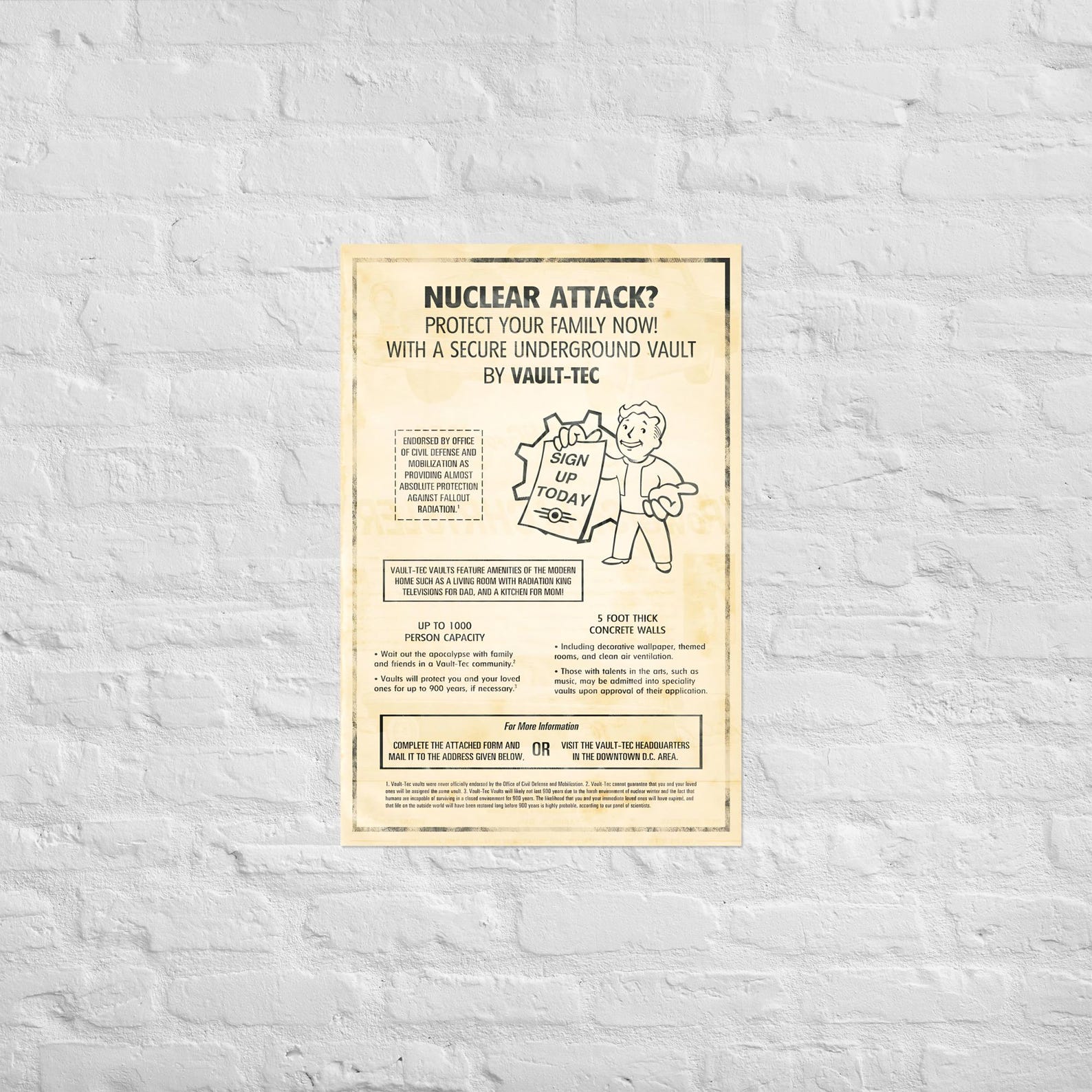 Fallout - Vault-tec Poster - Etsy