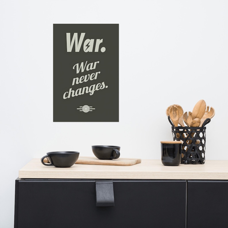 Fallout - War Never Changes Poster - Etsy