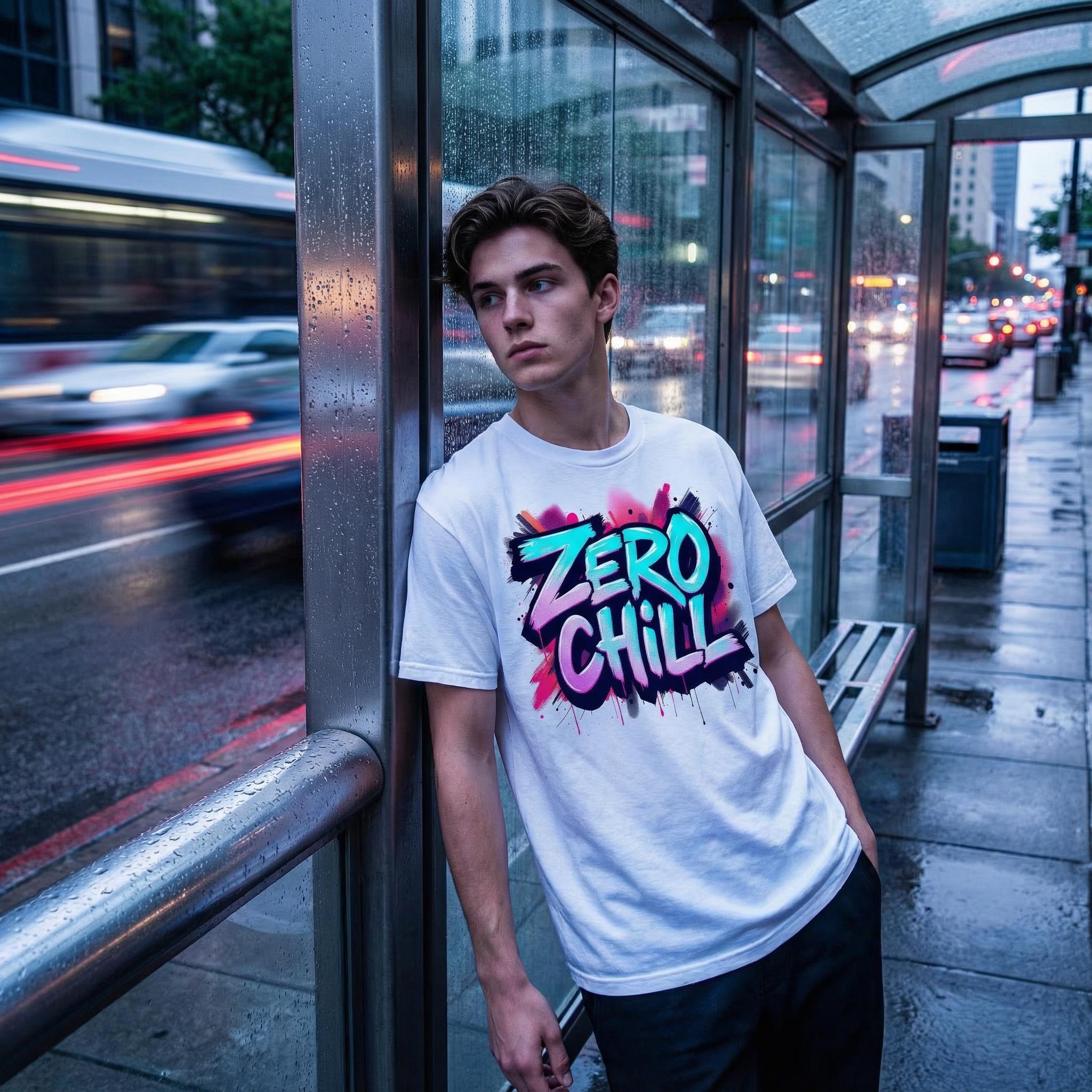 Zero Chill Graffiti Streetwear T-shirt | Urban Graffiti Artwork Tee - Etsy