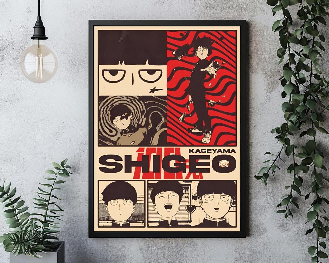 Shigeo Kageyama Poster, Mob Psycho 100 Anime Art (digital Download) - Etsy