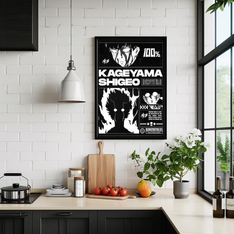 Mob Psycho 100 Poster, Shigeo Kageyama Art Print - Anime/manga Poster ...