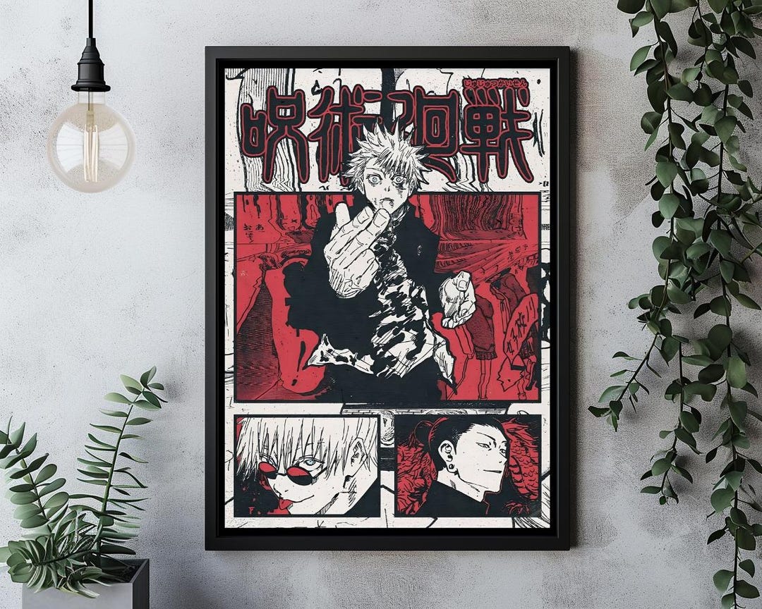 Jujutsu Kaisen Story Poster, JJK Art Print - Gojo and Geto Storyline ...