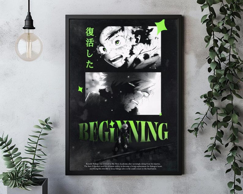 Deku X Bakugo Art Print, My Hero Academia Poster (digital Download) - Etsy