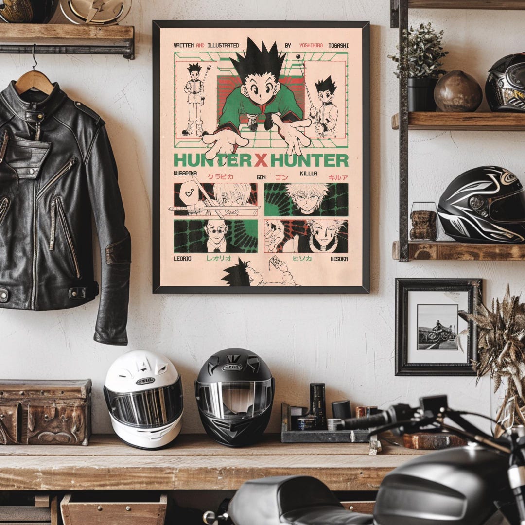 Hunter X Hunter Poster, Hxh Anime-manga Art Print - Storyline and ...