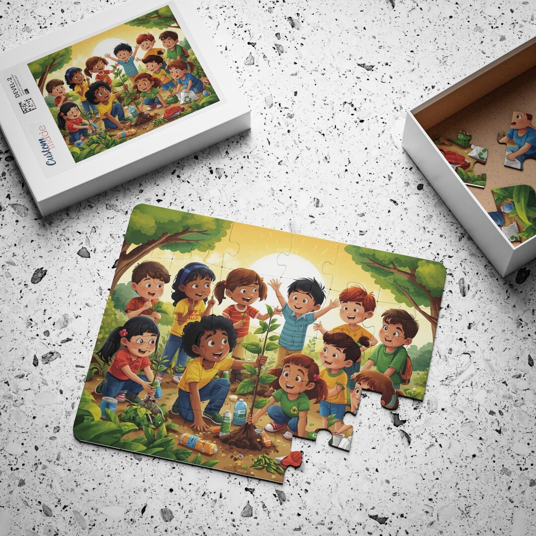 Kids' Eco-friendly Puzzle, Fun Family Activity, Educational Toy for ...