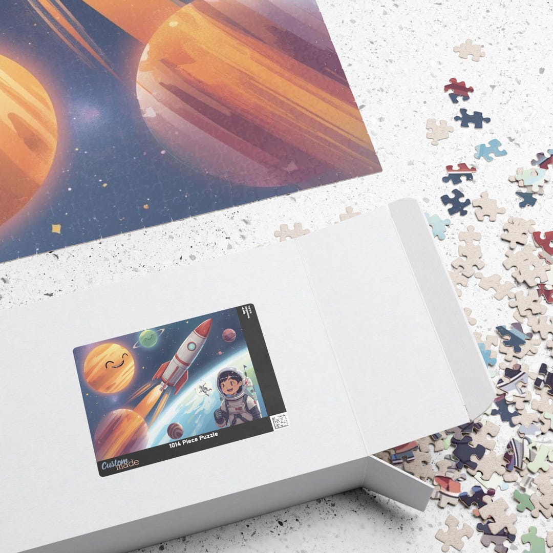 Space Adventure Puzzle for Kids – Astronaut and Rocket Jigsaw ...
