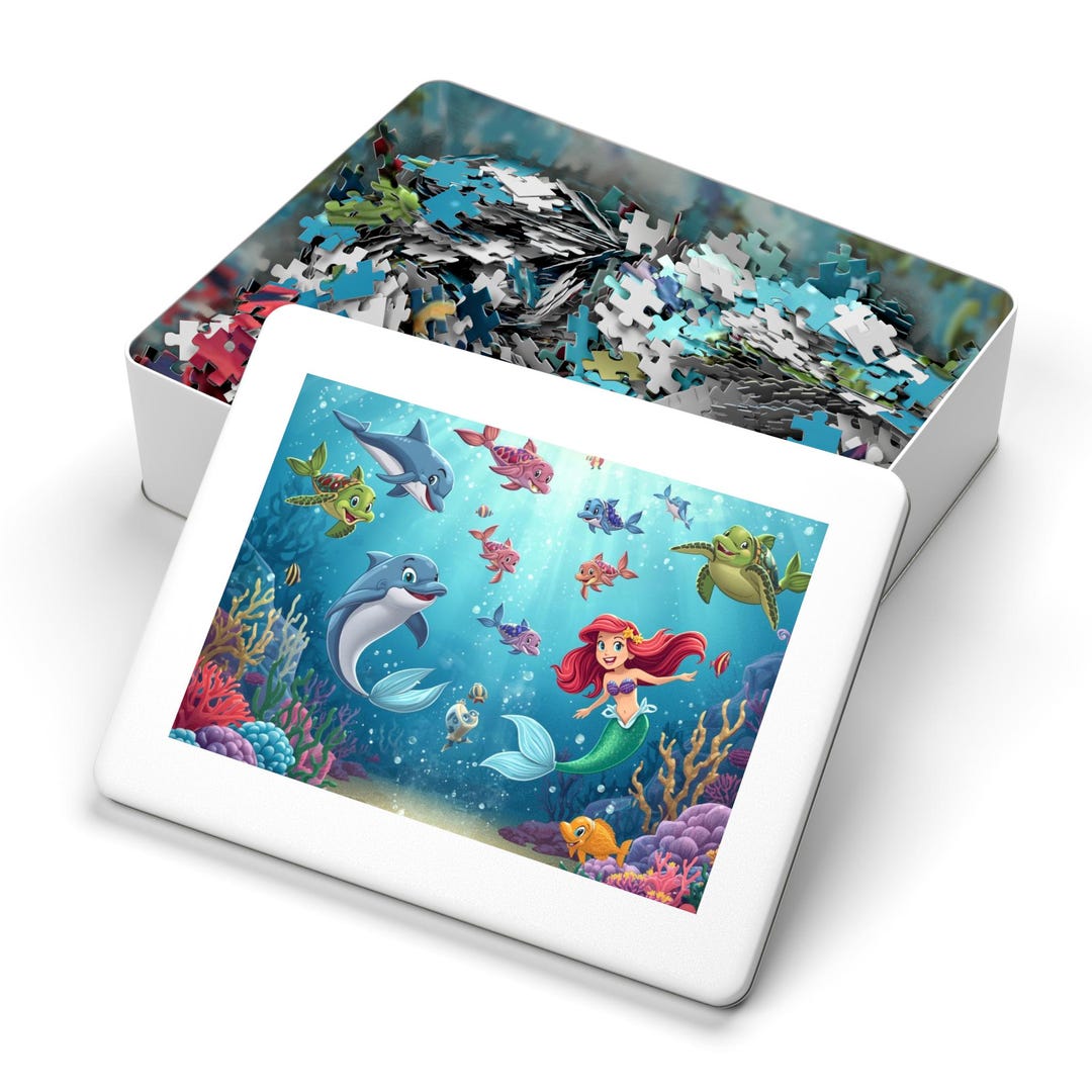 Mermaid and Ocean Friends Puzzle – Underwater Adventure Jigsaw for Kids ...