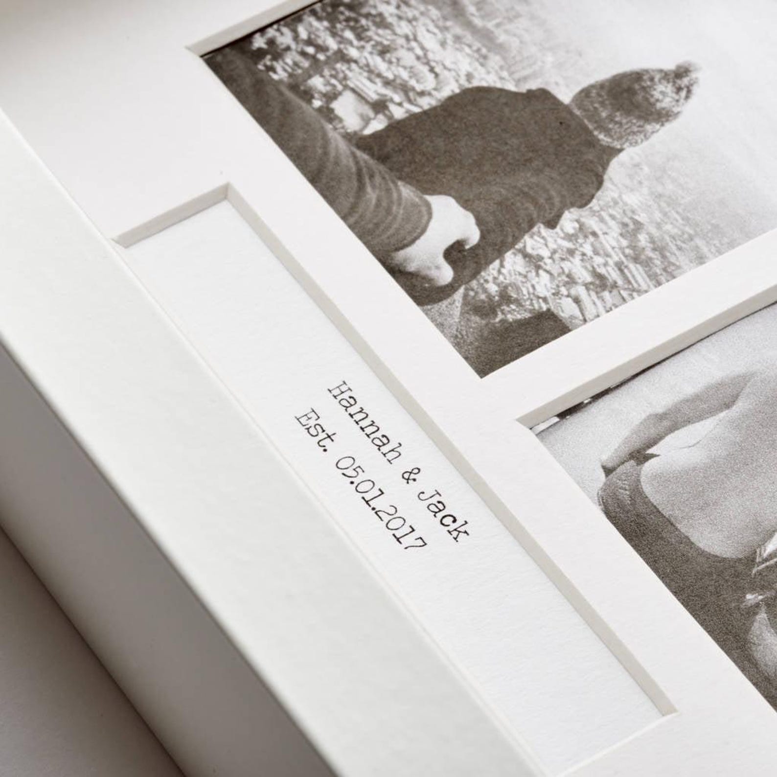 Personalised Gold Foil Four Windows Photo Frame | Wedding Gift ...