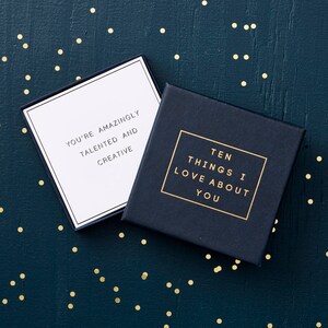 Personalised '10 Things I Love' Message Box Perfect Birthday Gift ...