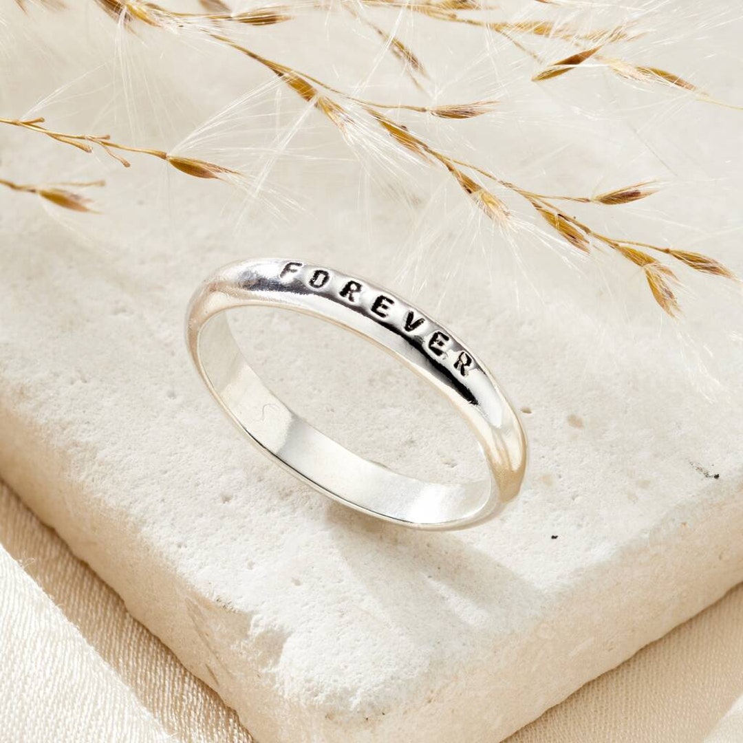 Personalised Script Ring | Birthday Gift | Handmade | Gift for Women - Etsy
