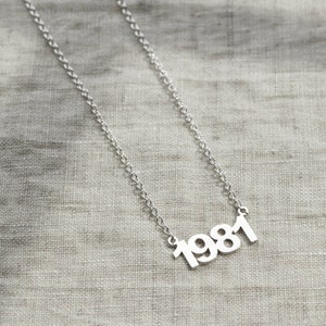 Retro My Year Necklace - Etsy UK