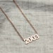 Retro My Year Necklace - Etsy UK