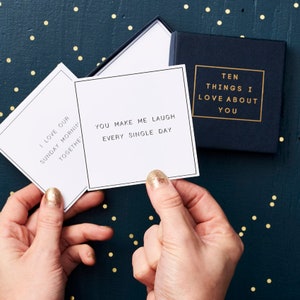 Personalised '10 Things I Love' Message Box Perfect Birthday Gift ...