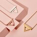 Personalised Triangle Bar Stack Necklace Birthday Gift Handmade Gift ...