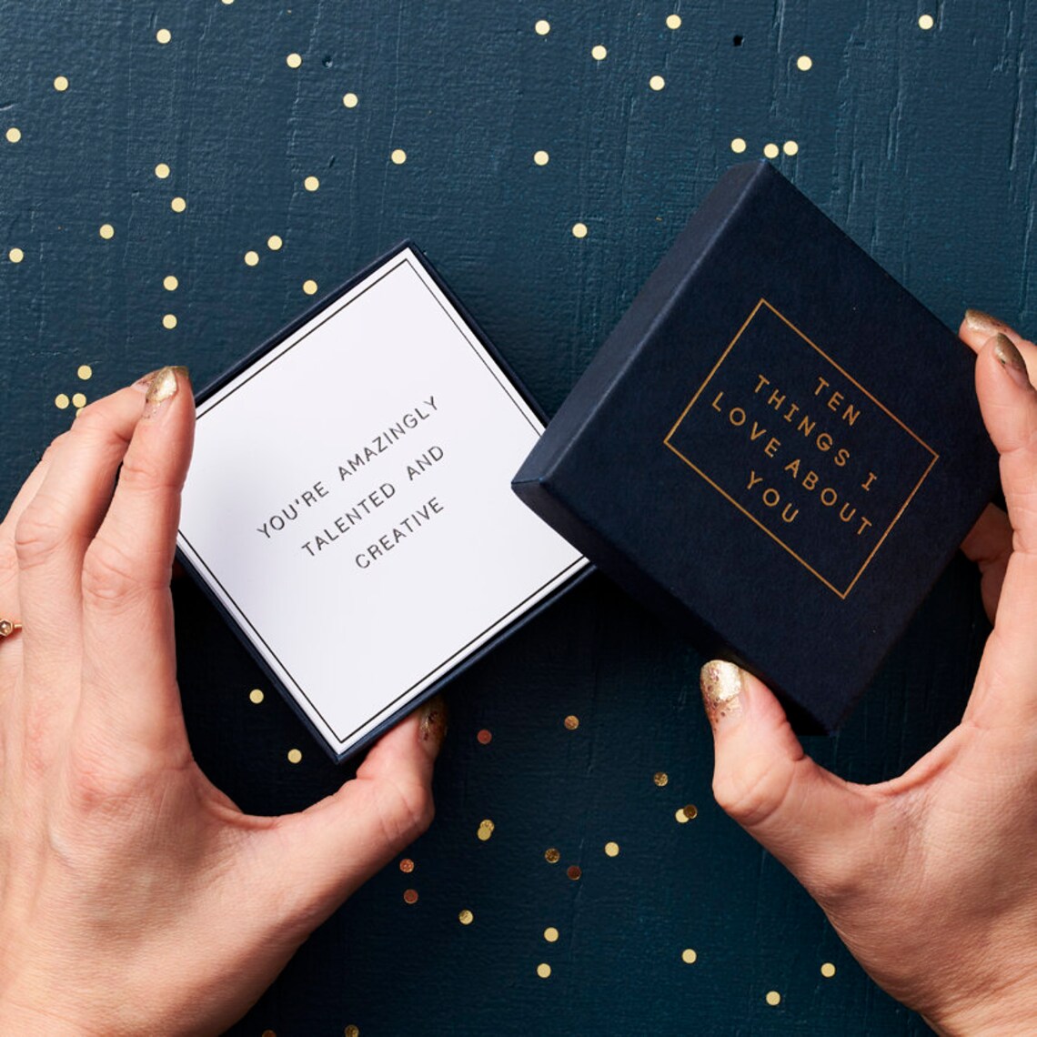 Personalised '10 Things I Love' Message Box Perfect - Etsy