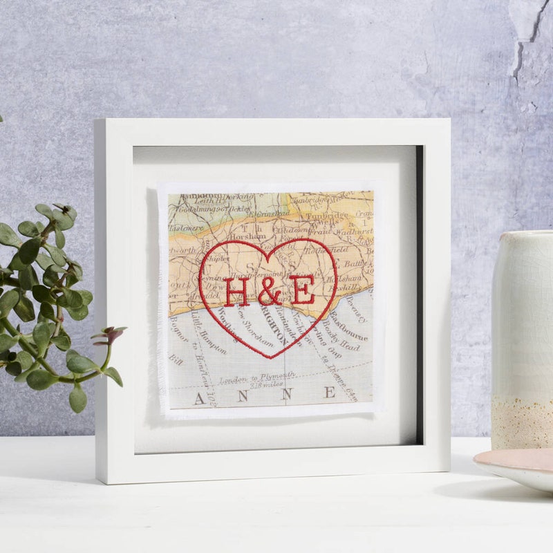 Embroidered Map - Etsy