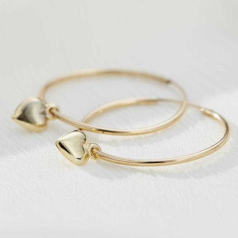 Charm Hoop Earrings - Etsy