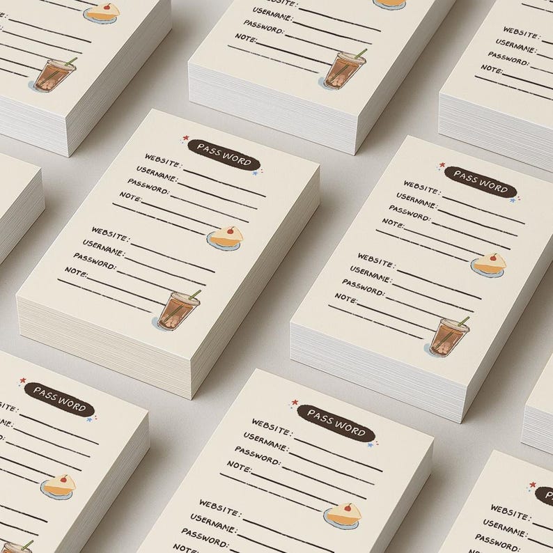 Password Tracker Printable | Log Book PDF, Home Organization | Digital ...