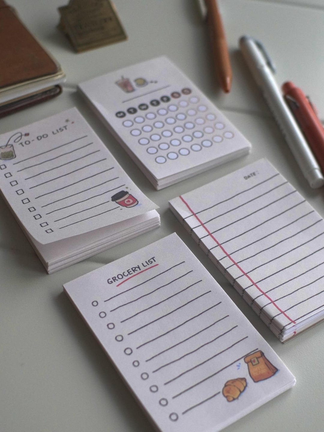 4-in-1 Stationery Set, To-do List, Habit Tracker, Kawaii Desk Set Gift ...