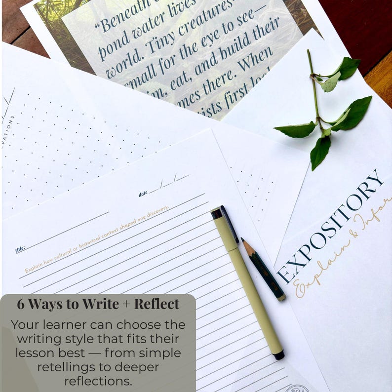 High School Science Lab Journal Homeschool Writing Prompts Printable ...